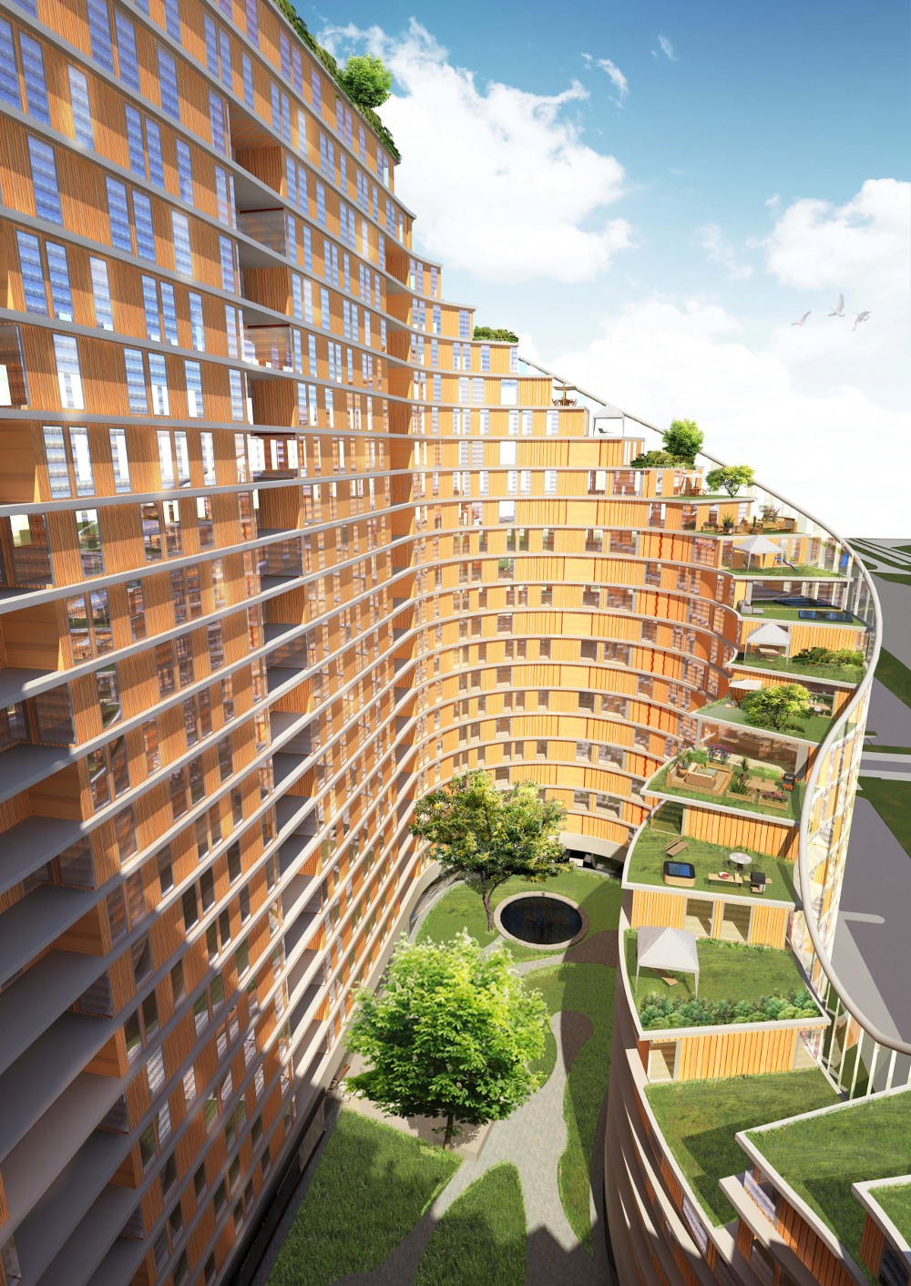 AHH - Green urban apartment building AHH - Green urban apartment building